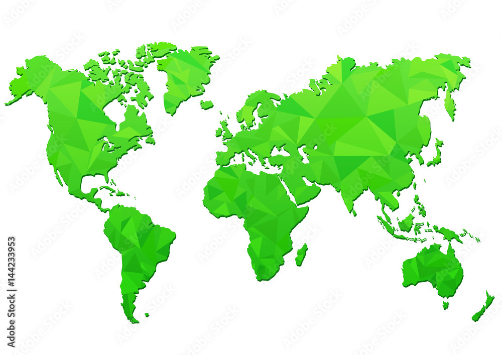 maps of the Earth. world map low poly. Vector illustration Stock Vector ...