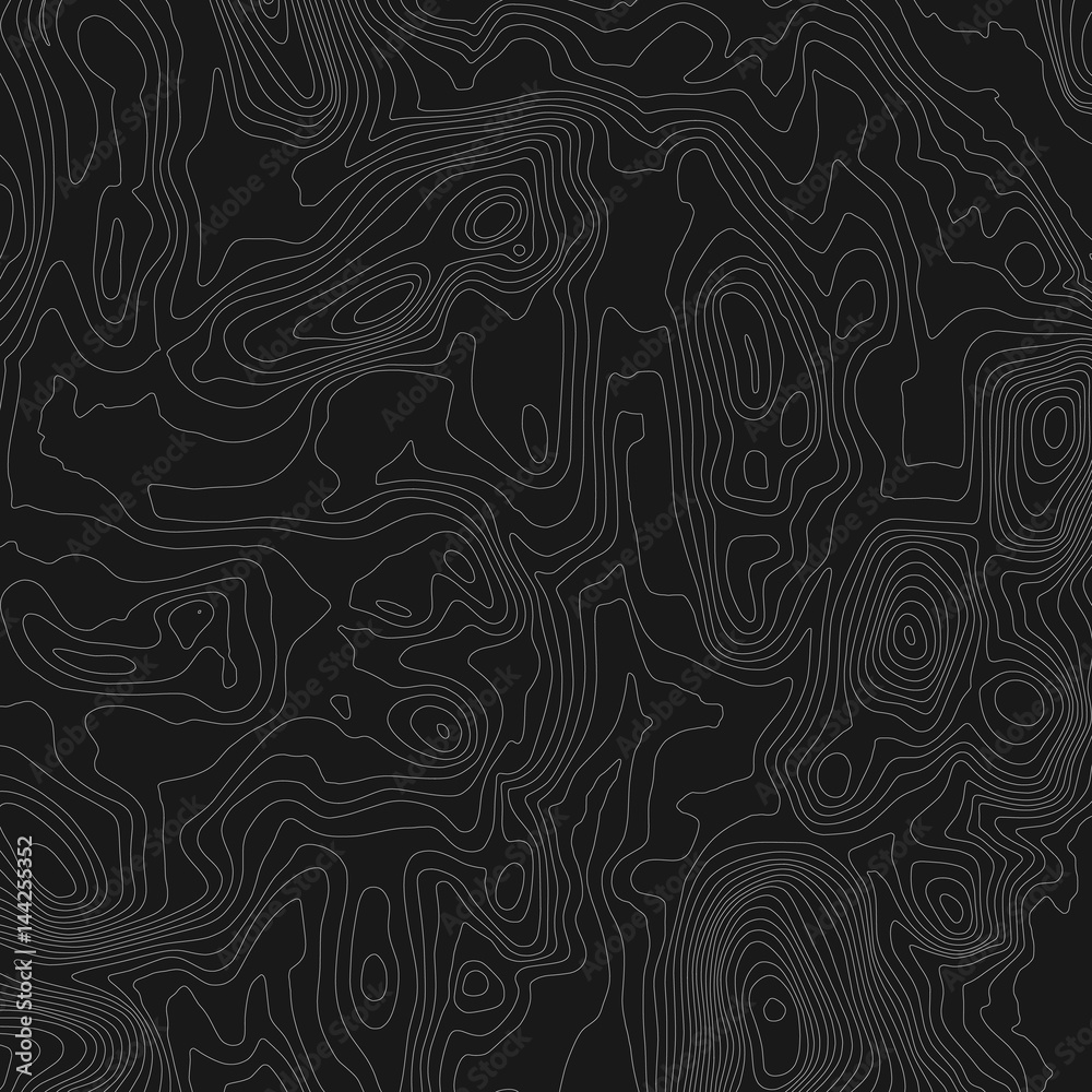 Vector abstract earth relief map. Generated conceptual elevation map ...