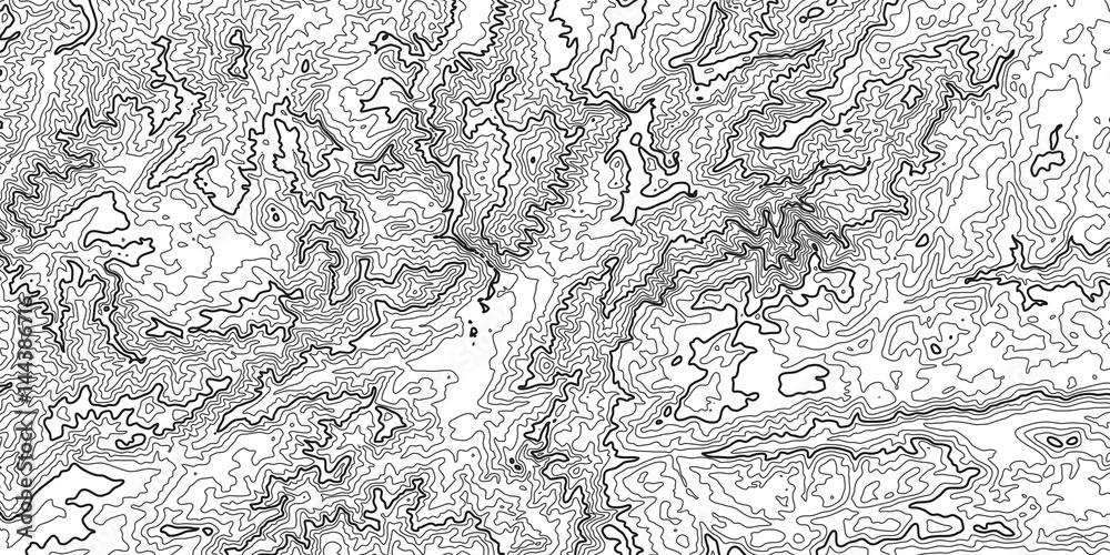 Vector abstract grayscale earth relief map. Generated conceptual ...