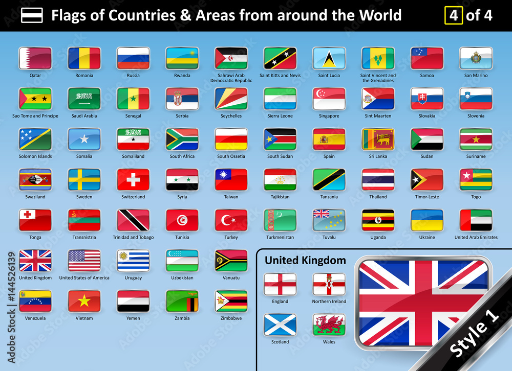 Detailed Flags of Countries and Areas from around the World - Country ...
