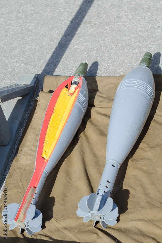 Anti tank rocket-propelled grenades in a munition producing factory ...