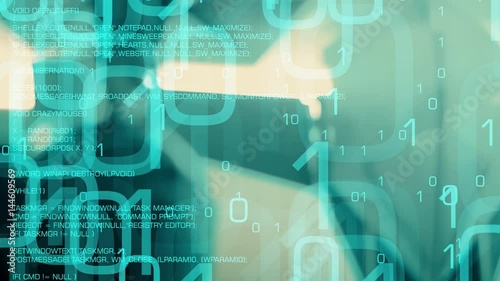 Cybercrime background, computer cyber attack Stock Video | Adobe Stock