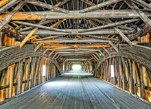 Covered Bridge Entrance Free Stock Photo - Public Domain Pictures