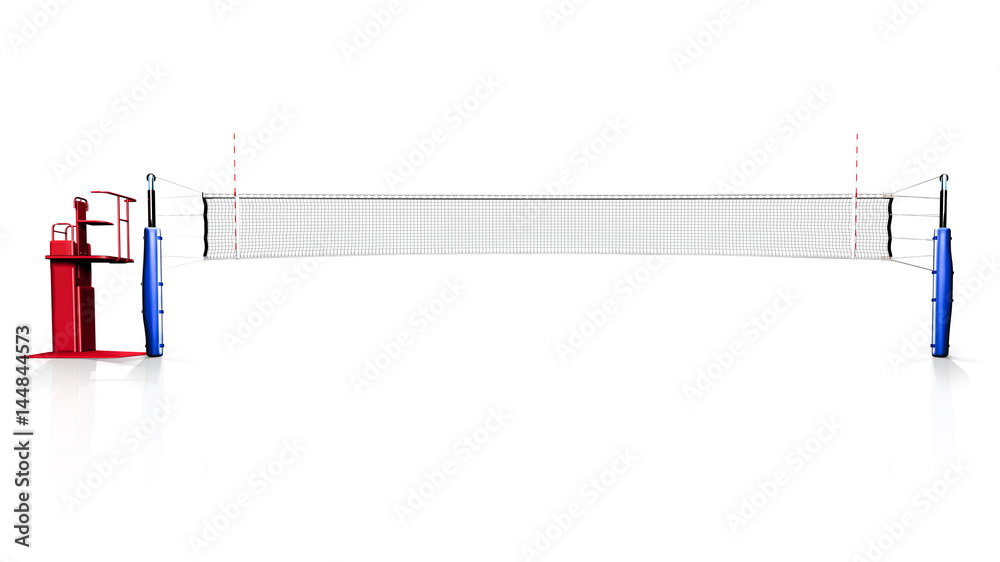 Hi resolution render of volleyball net isolated on white background ...