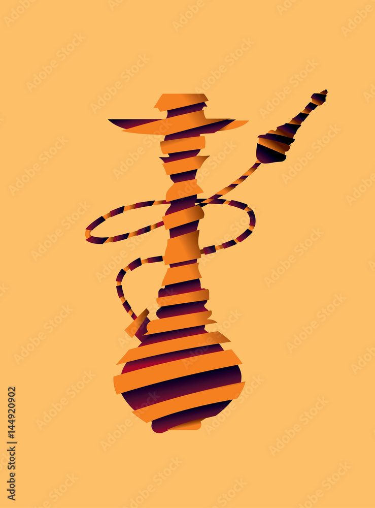 Hookah Lounge Bar Menu, Nargile, Nargila, hubble bubble (Vector Art ...