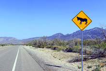 Donkey Crossing Warning Sign Free Stock Photo - Public Domain Pictures