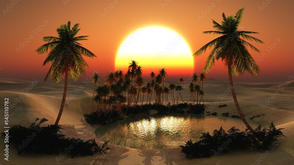 3d Sunset