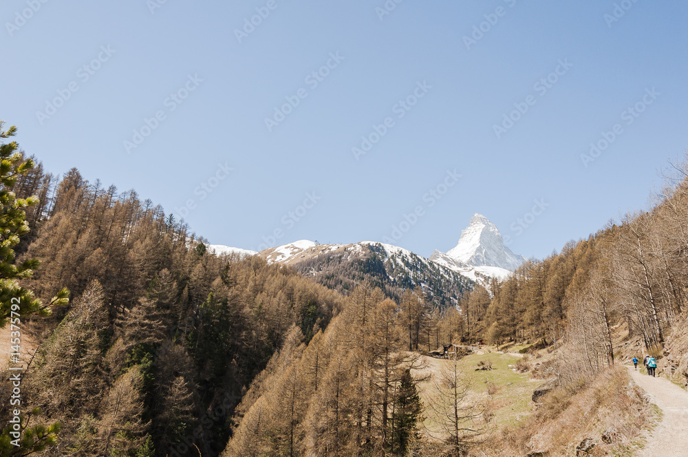 Zermatt, Bergdorf, Alpen, Schweizer Berge, Furi, Zmutt, Matterhorn ...