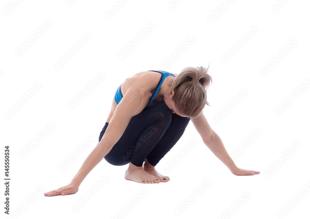 Stretching of back muscles Stock Photo | Adobe Stock