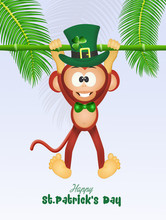 St. Patrick's Day Monkey Free Stock Photo - Public Domain Pictures