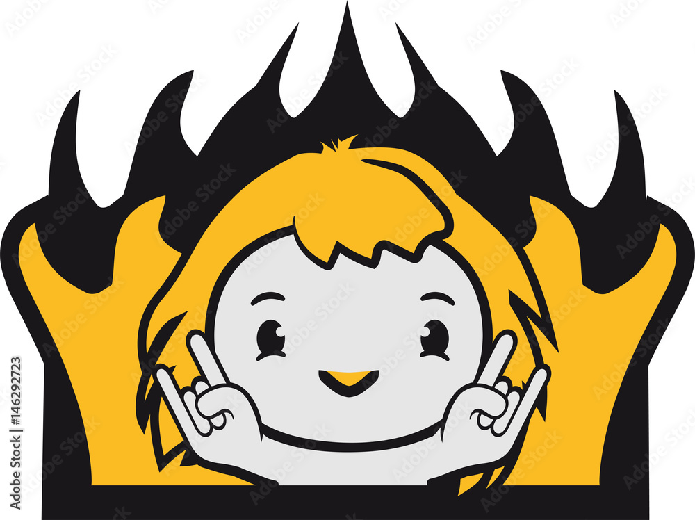 feuer hölle heavy metal hard rock hand hörner teufel musik party feiern ...