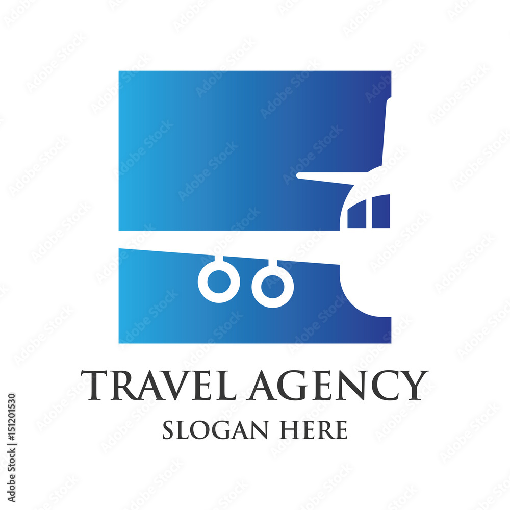 air plane logo, travel world logo with text space for your slogan / tag ...