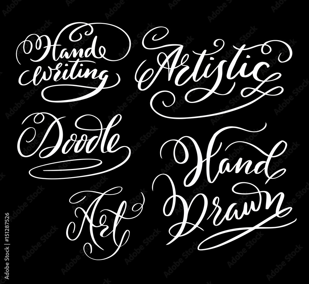 Hand writing and doodle hand written typography. Good use for logotype ...