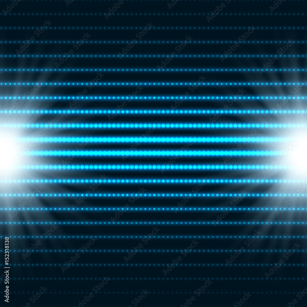Disco lights. Abstract vector space background. Explosion of glowing ...