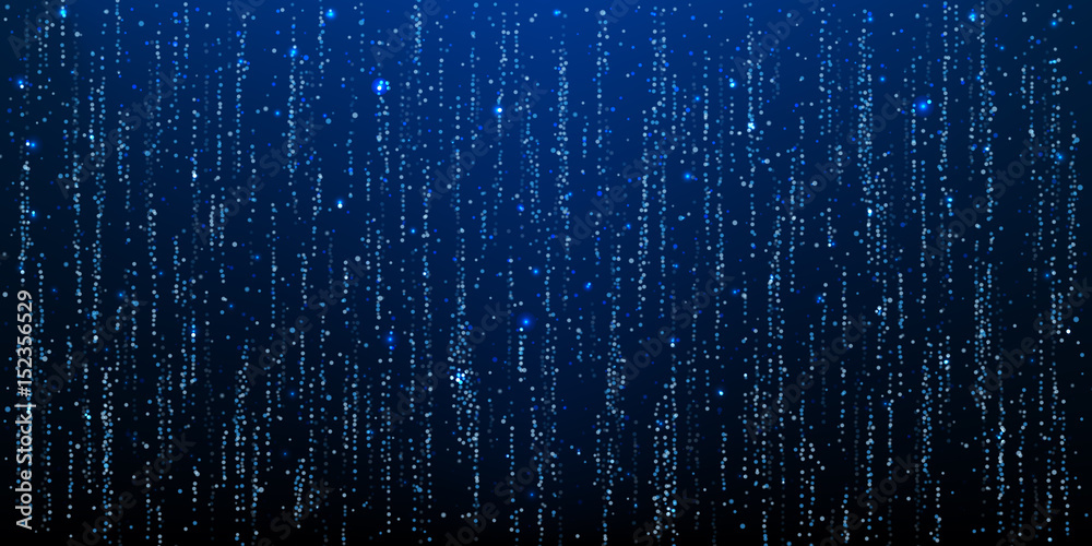Magic light effect shiny sparkles falling abstract background. Stock ...