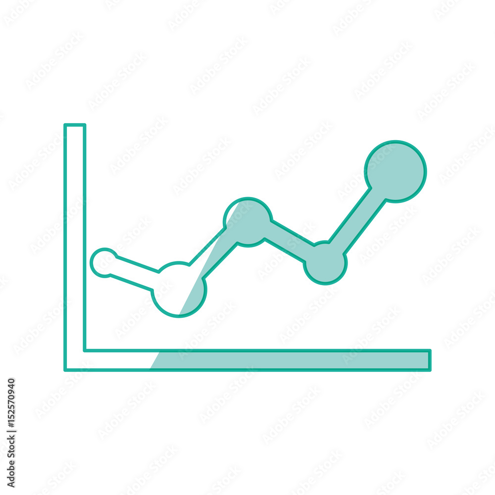 Statistics diagram pictogram vector icon illustration graphic design ...
