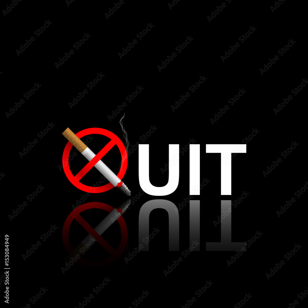 Quit smoking vector sign. Stop smoking logo. World no tobacco day ...