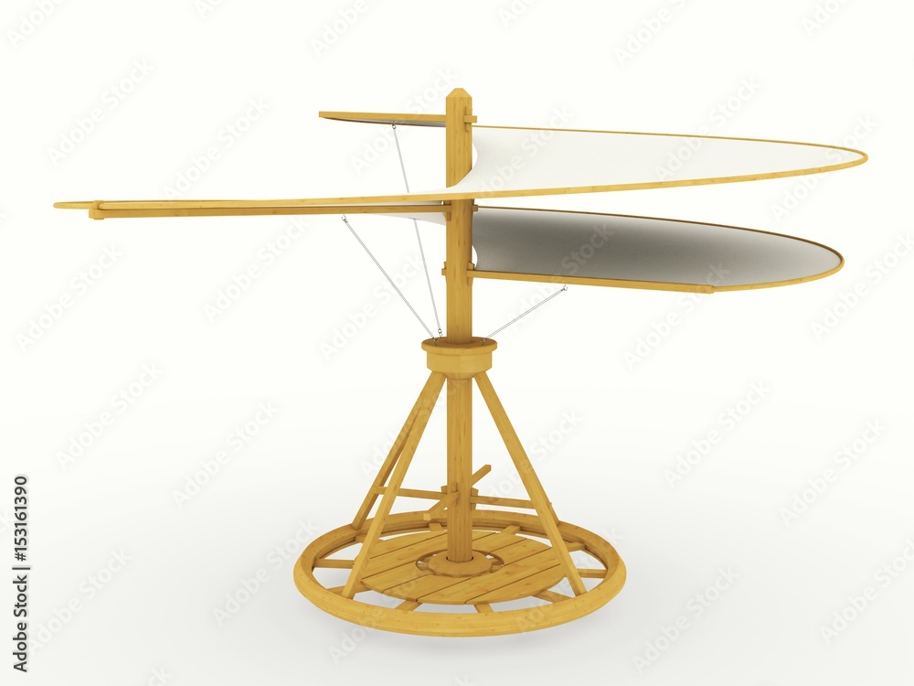 Helicopter, Leonardo da Vinci, France Manuscripts-B/0083v Stock ...