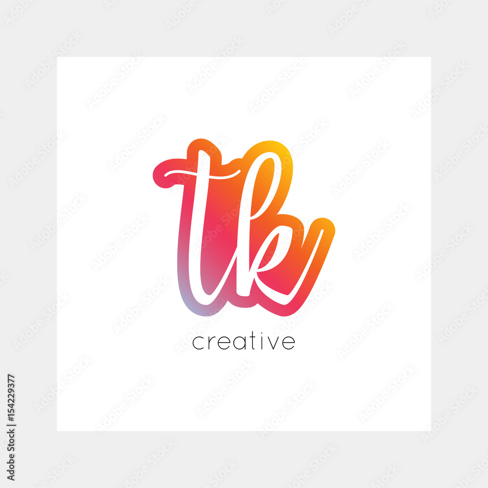 TK logo, vector. Useful as branding, app icon, alphabet combination ...