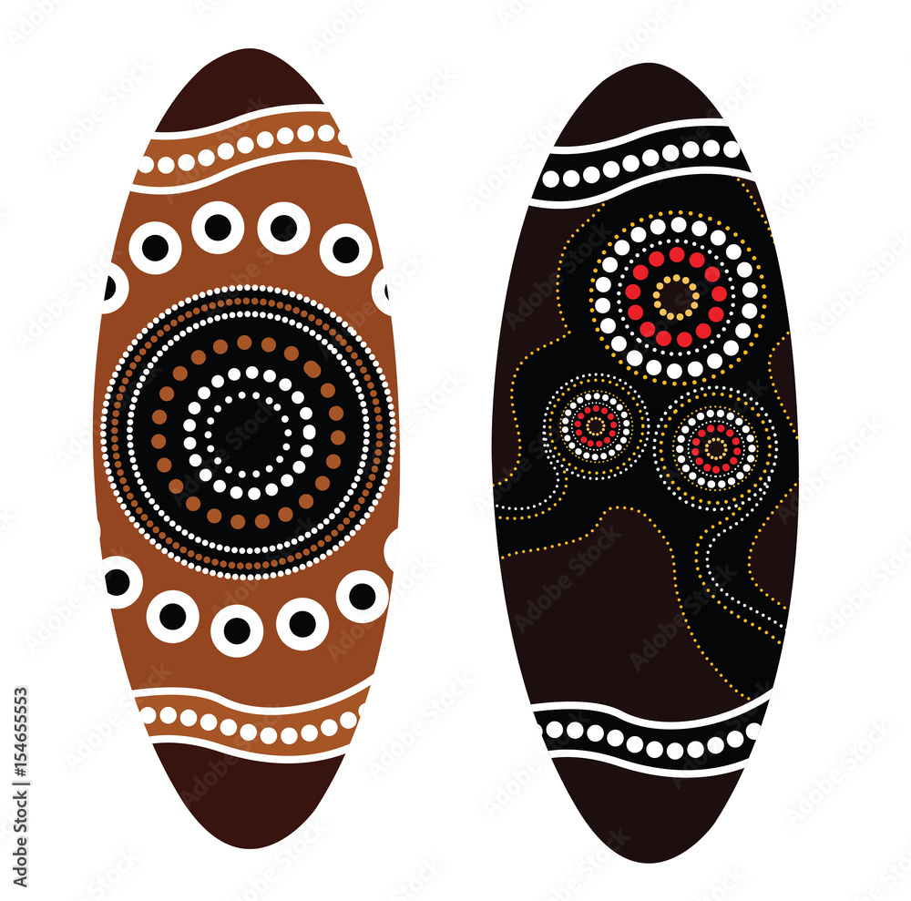 Aboriginal shield (Vector art). Illustration based on aboriginal style ...