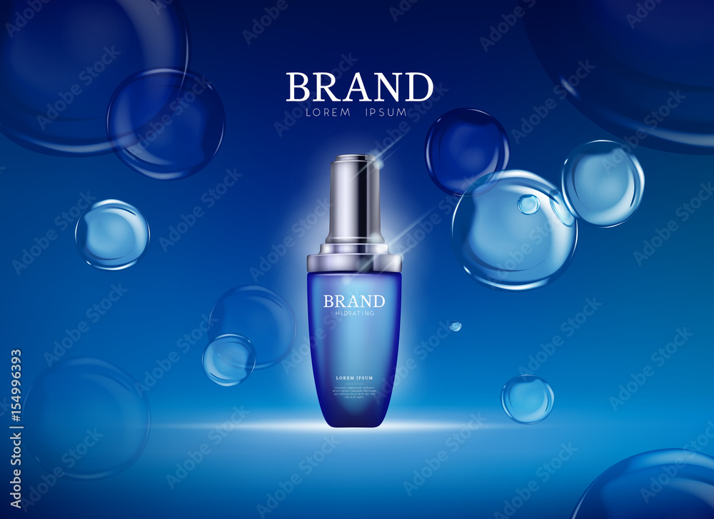 Oil bubbles essence collagen hydration moisturizer. Face skincare ...