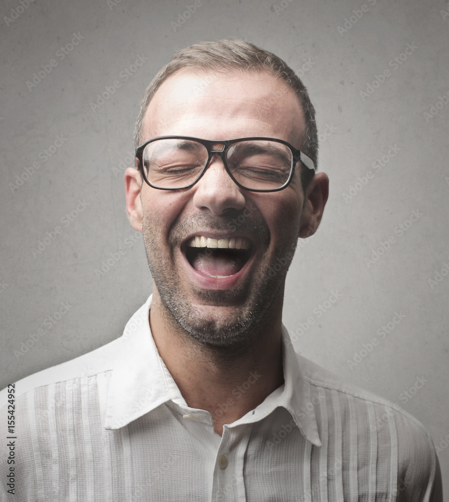 Stock-Foto „Laughing man“ | Adobe Stock