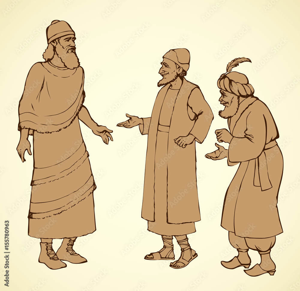 Assyrian, vector illustration Stock Vector | Adobe Stock