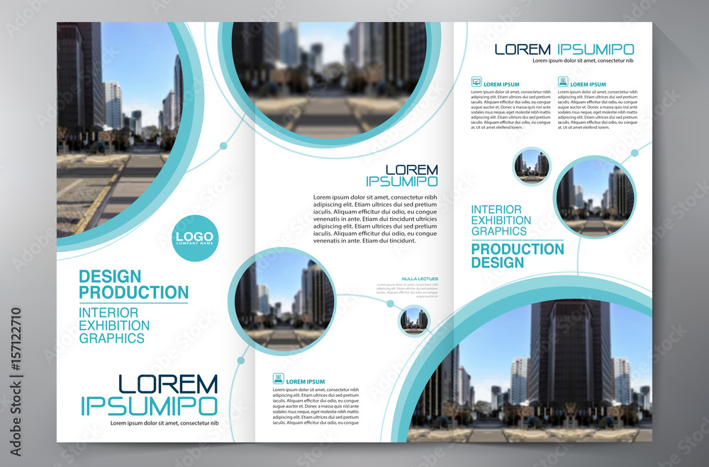 Brochure 3 fold flyer design a4 template. Stock Vector | Adobe Stock