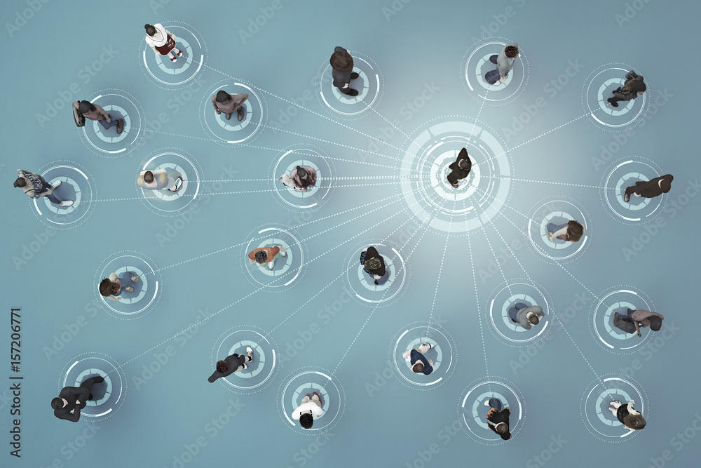 connect with people concept Stock Illustration | Adobe Stock