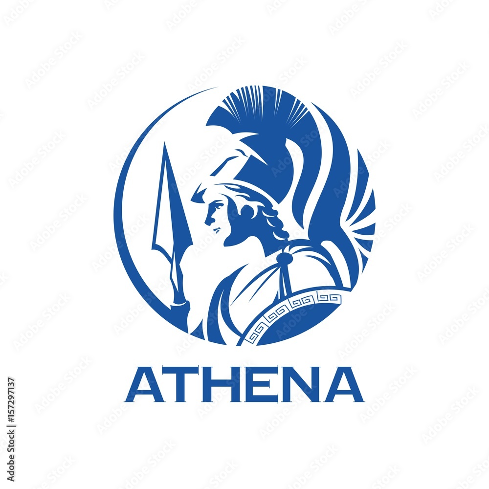 greek goddess athena illustration Stock Vector | Adobe Stock