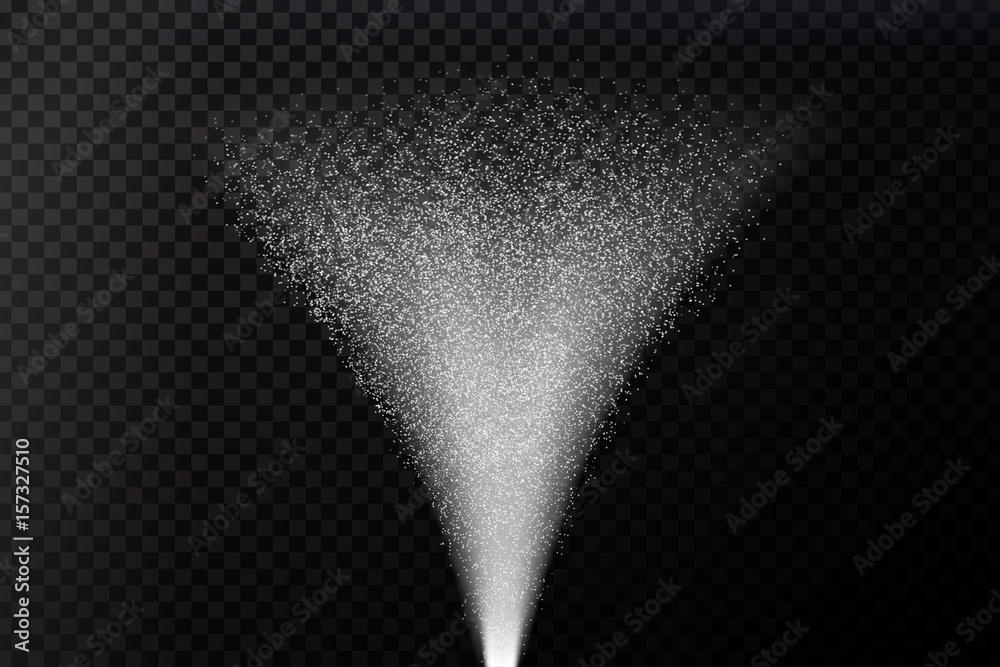 Vector realistic isolated spray effect on the transparent background ...