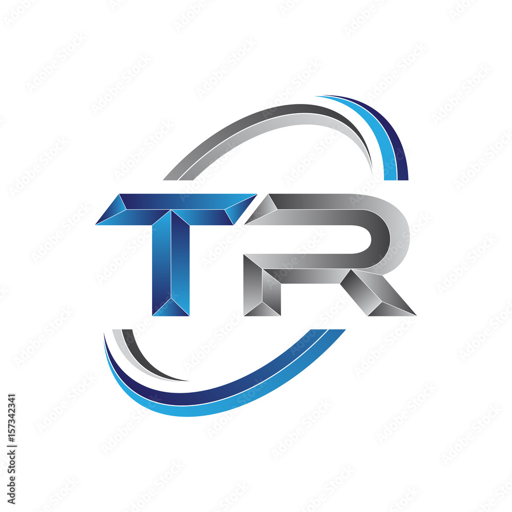 Simple initial letter logo modern swoosh TR Stock Vector | Adobe Stock Simple initial letter logo modern swoosh TR Stock Vector | Adobe Stock