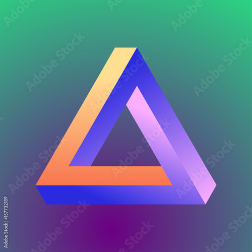 Mobius triangle figure Stock Vector | Adobe Stock