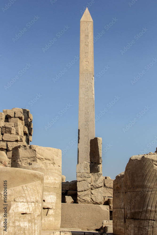 Luxor temple, Egypt. This was the largest temple complex of Amun-Re God ...