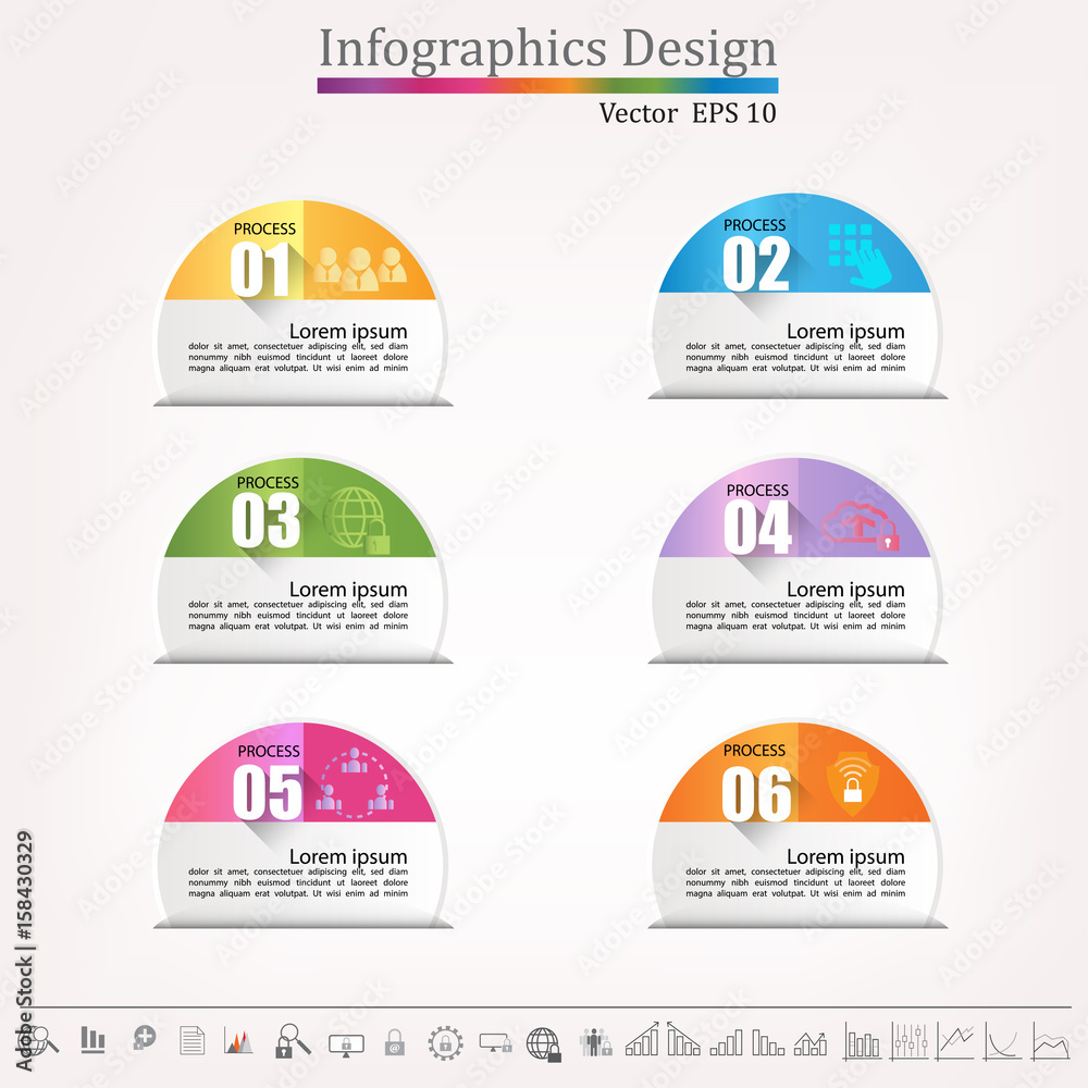 Timeline infographic, business style timeline banner, web design ...