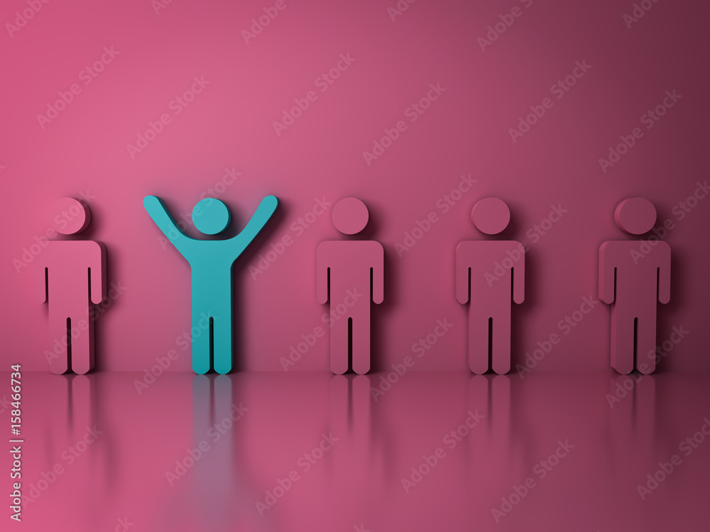 Stand out from the crowd and different creative idea concepts , One ...