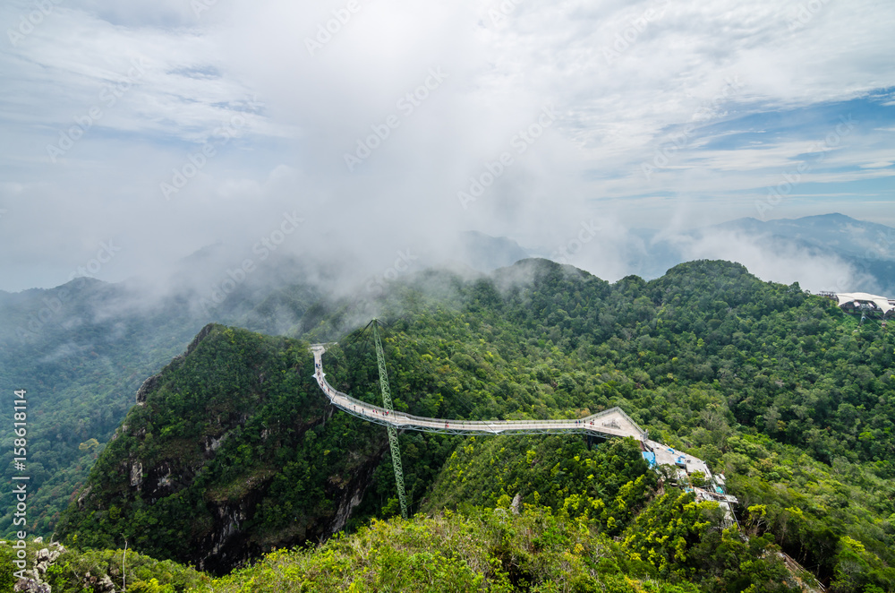 Langkawi Sky Bridge is a 125-metre curved pedestrian cable-stayed ...