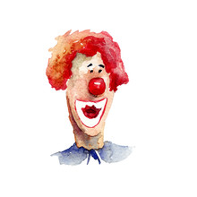 Watercolor Circus Clown Free Stock Photo - Public Domain Pictures