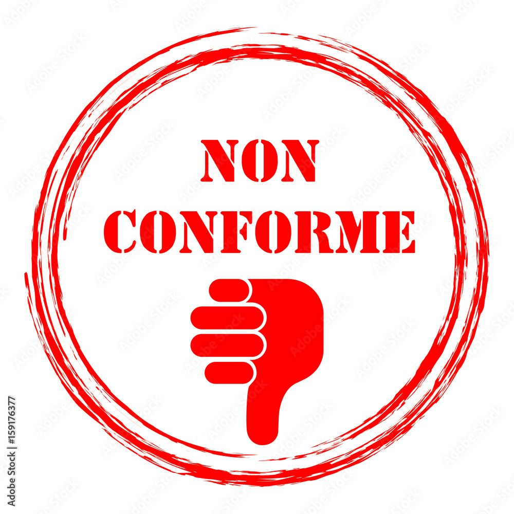 Image vectorielle Stock Logo non conforme. | Adobe Stock