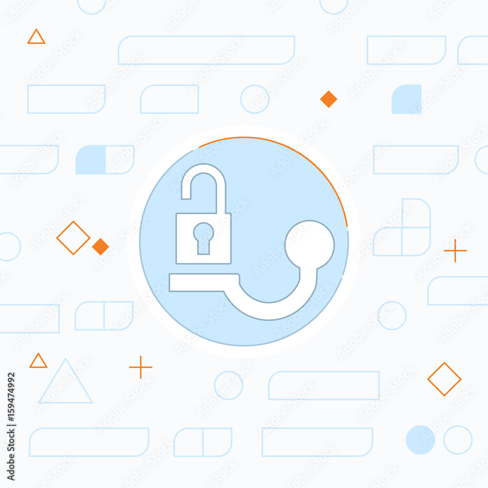 Trailer tow hitch unlock warning vector hmi dashboard flat icon Stock ...