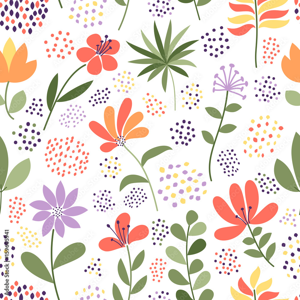 flower doodles background