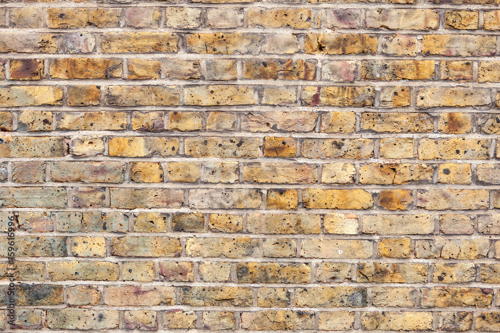 yellow textured bricks
