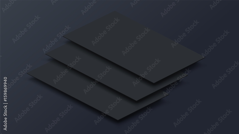 3D Mockup mobile app interface. Blank app screen. Horizontal 9:16 ...