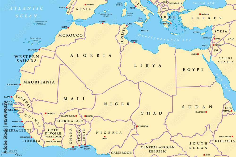 North African Cities Map North Africa Cities Diagram | Quizlet