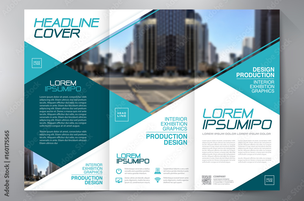 Brochure 3 fold flyer design a4 template. Stock Vector | Adobe Stock