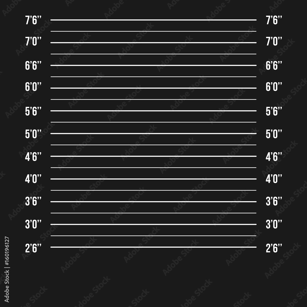 Mugshot Police Vector. Police Mugshot Lineup Isolated. Prison ...