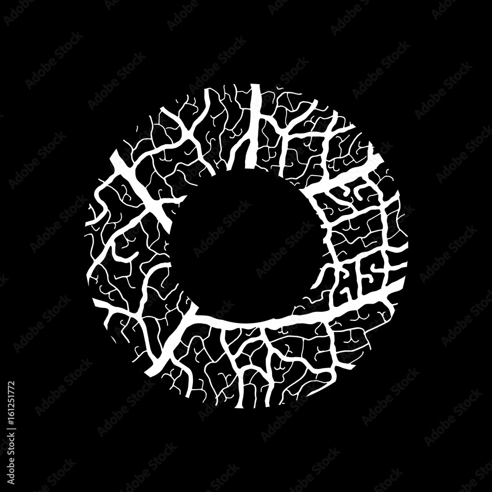 Vektor Nature alphabet, ecology decorative font. Capital letter O ...