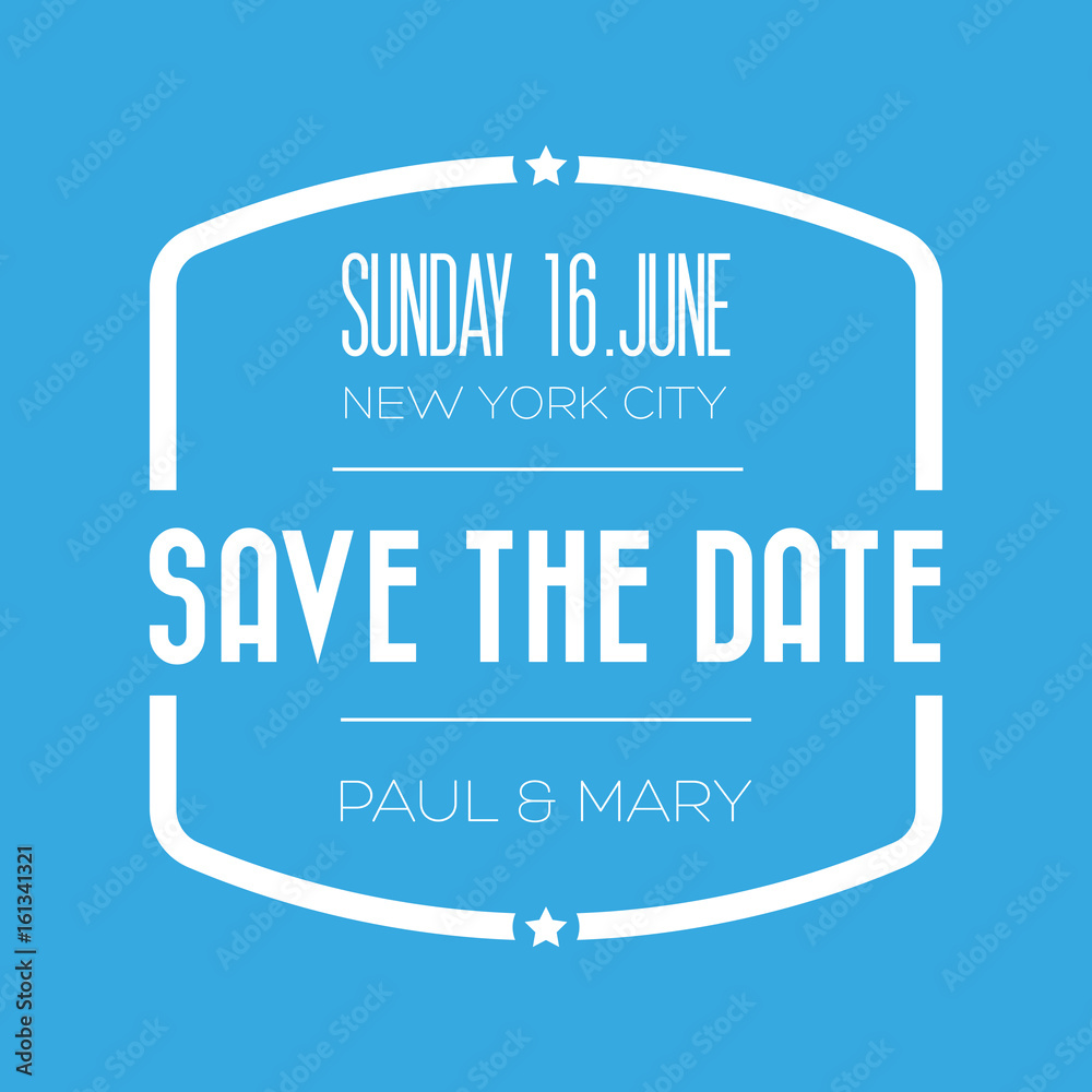 Save the date lettering Stock Vector | Adobe Stock
