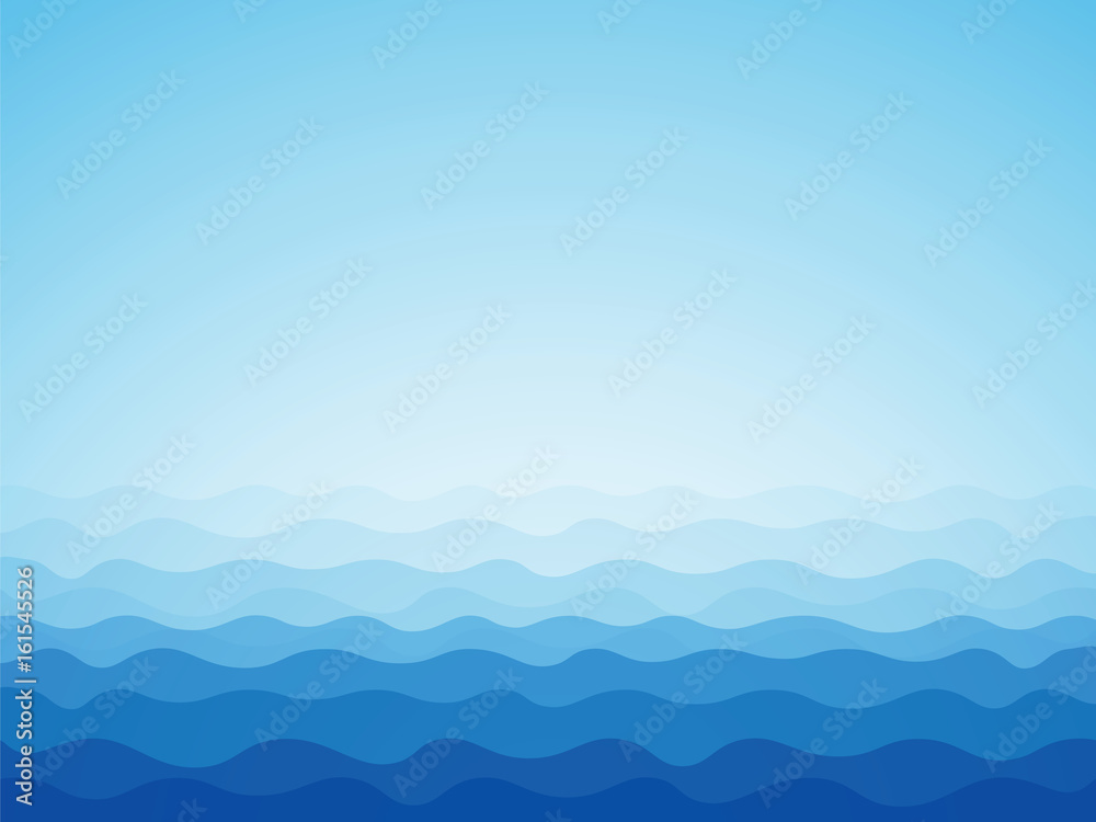 blue ocean background Stock Vector | Adobe Stock