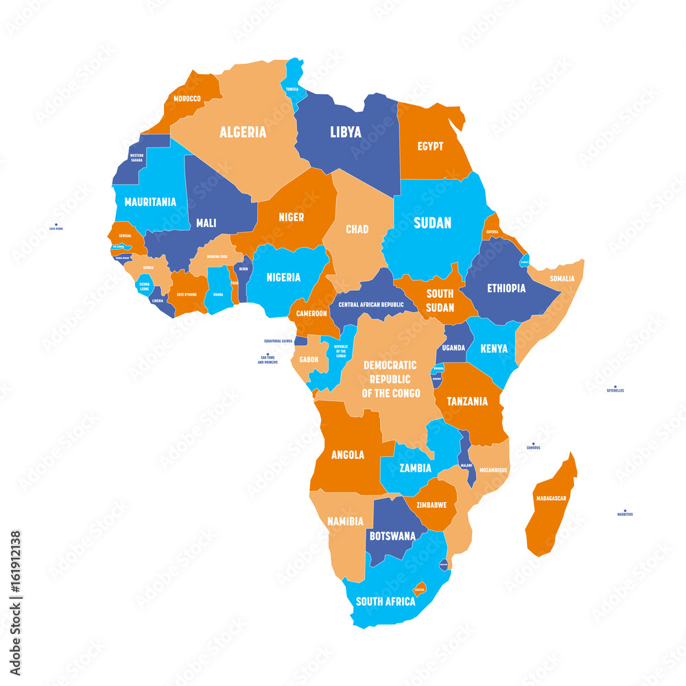Africa Political Map Of Countries Africa Political & Physical